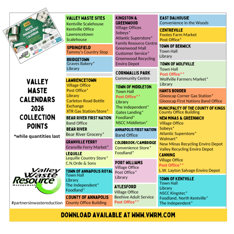 Sorting Guide and Calendar - Valley Waste-Resource Management